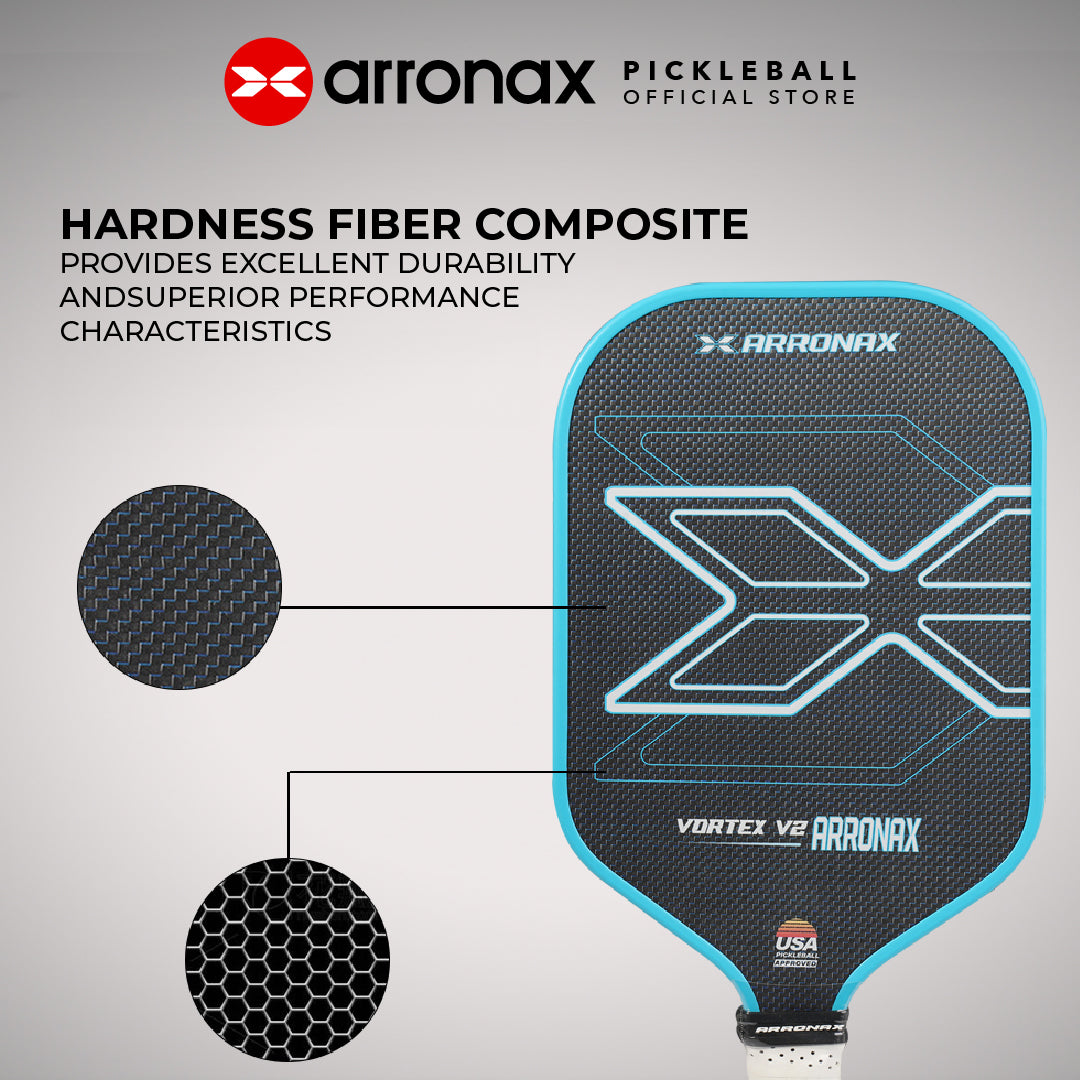 Vortex V2 Carbon Fiber Pickleball Paddle (14mm/16mm) – Arronax Malaysia