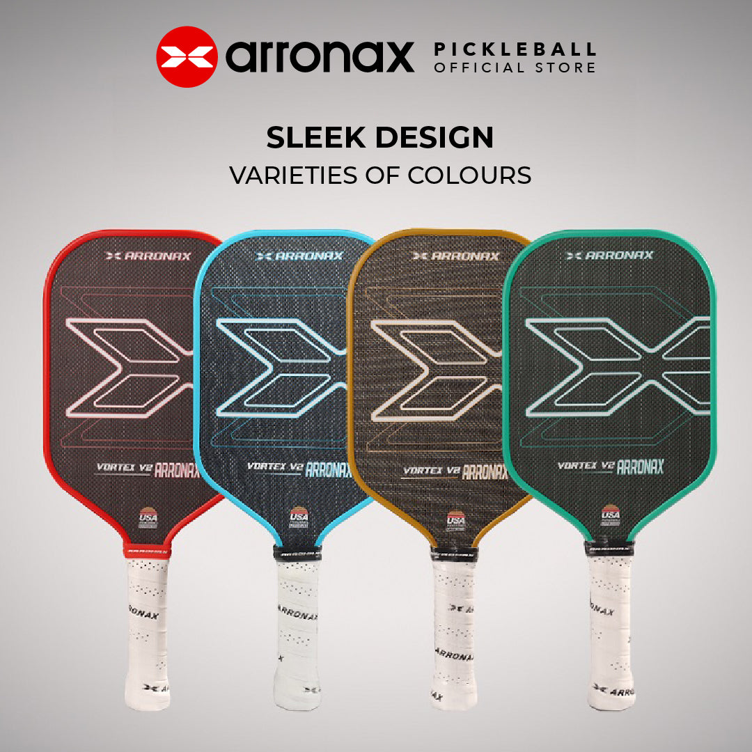 Vortex V2 Carbon Fiber Pickleball Paddle (14mm/16mm) – Arronax Malaysia